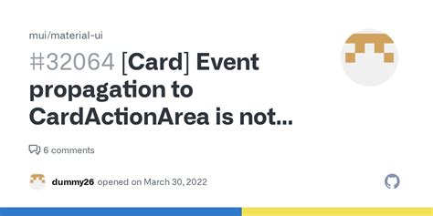 Card Event Propagation To Cardactionarea Is Not Stopping · Issue
