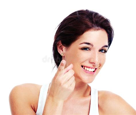 Woman Point Or Smile Portrait Studio Job Search Recruitment Staff We