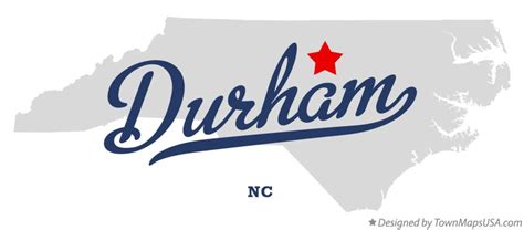 Map Of Durham Nc North Carolina