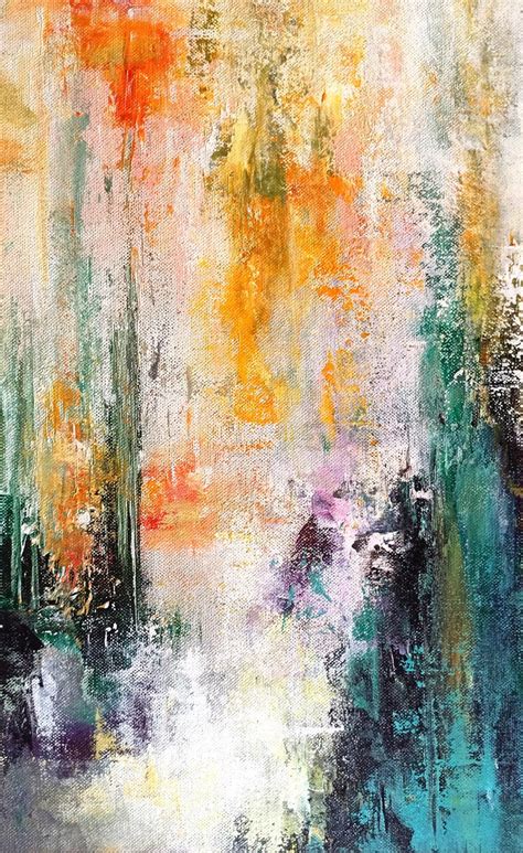 Pittura Astratta Acrilica Colorata Grande Murale Arte Arte Etsy