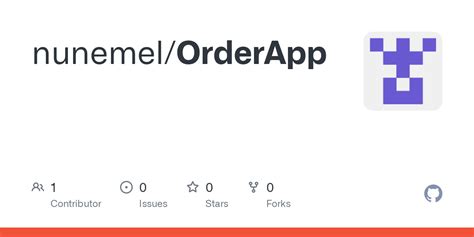GitHub Nunemel OrderApp