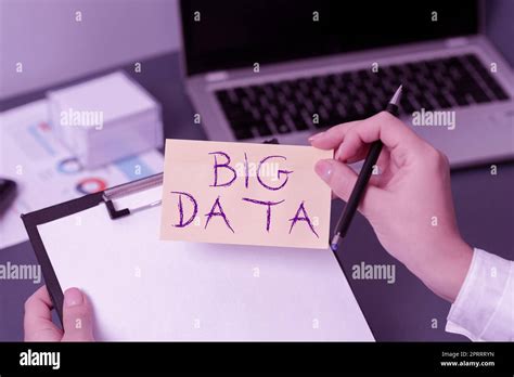 Conceptual Display Big Data Word For Sets That So Complex That Traditional Software Cant Deal