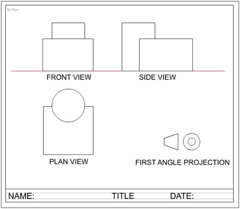 First Angle Orthographic Projection Symbol