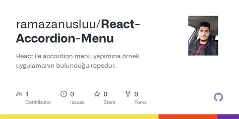 Github Ramazanusluureact Accordion Menu React Ile Accordion Menu