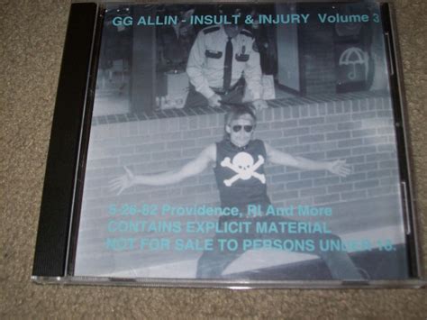 Rare Gg Allin Cd