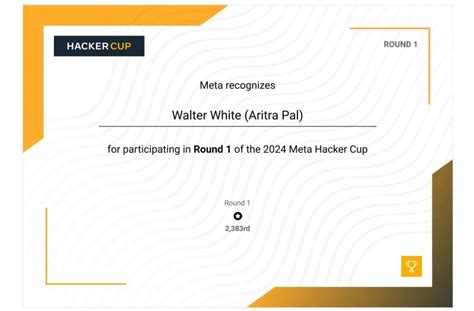 Moving On To Round 2 Aritra Pal