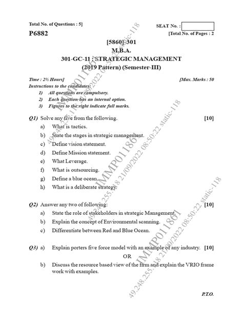 Mba Sem Iii And Sem Iv Qp Oct 2022 Pdf