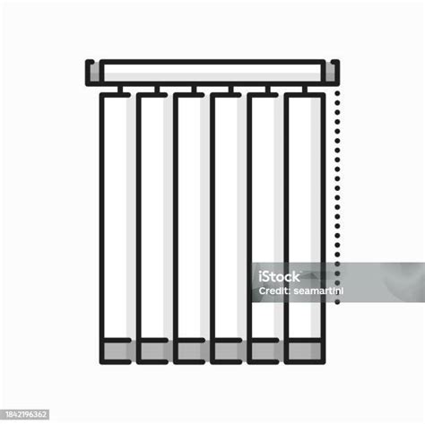 Jalousie Interior Design Element Sunshade Shutter Stock Illustration