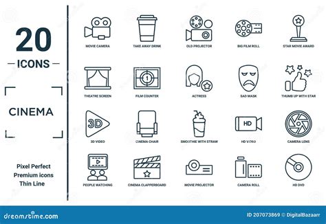 Linear Actress Icon From Cinema Outline Collection Thin Line Actress Vector Isolated On White