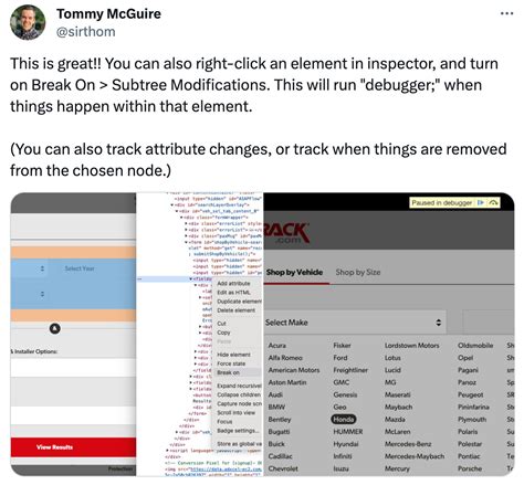 how to debug a select or dropdown element in web page 船长の部落格