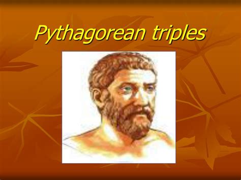 Ppt Pythagorean Triples Powerpoint Presentation Free Download Id