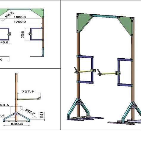 U Frame And Handrail Assembly All Dimensions Are In Mm Download