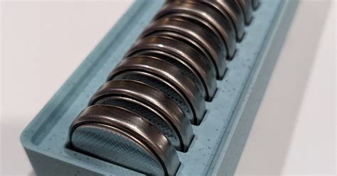 Cr2450 Coin Cell Battery Gridfinity By Ben Scholer Download Free Stl