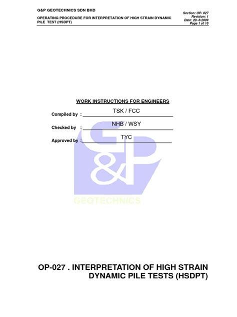 Pda Test Result Analysis Pdf Deep Foundation Strength Of Materials