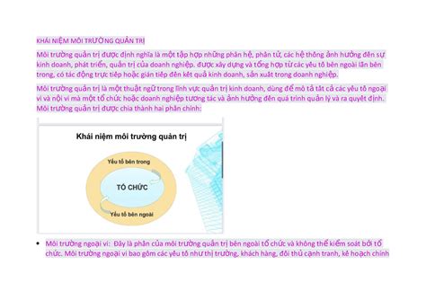 QTH 1 jhbljhgi KHÁI NI ỆM MÔI TR ƯỜNG QU ẢN TR Ị Môi tr ường qu ản