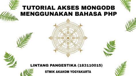 Tutorial Akses Database Mongodb Menggunakan Bahasa Php Youtube