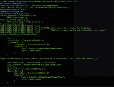 Github Mushdavtyanmongodb Cluster Mongo Sharded Cluster With Docker