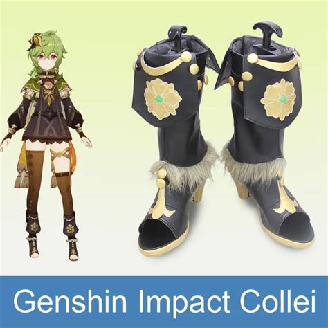 Jogo Genshin Impacto Colli Cosplay Peruca Genshin Impacto Colli Verde