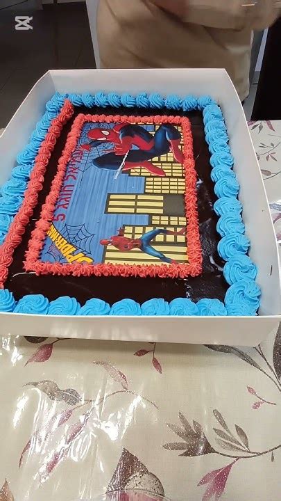 עוגת גן ספיידרמן Youtube