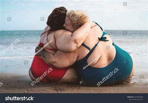 Happy Plus Size Women Having Fun Stock Photo 1923624866 Shutterstock