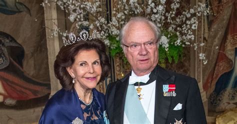 La reine Silvia et le roi Carl XVI Gustaf de Suède lors du premier