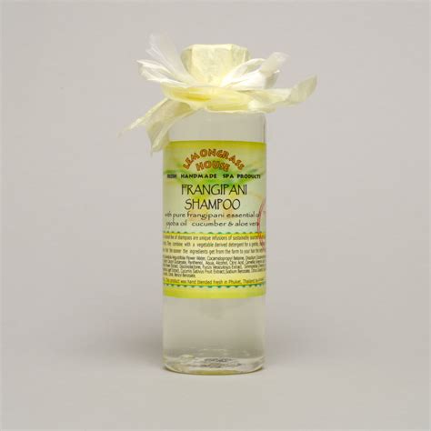 Frangipani Scented Natural Shampoo From Lemongrass House Uk