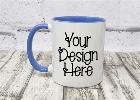 Personalised Mug Design Your Own Thank You T 9 Colour Etsy Uk