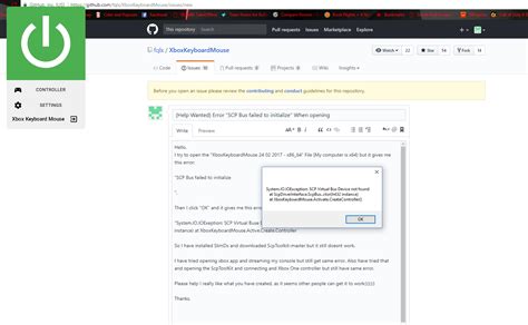 Help Wanted Error Scp Bus Failed To Initialize When Opening · Issue