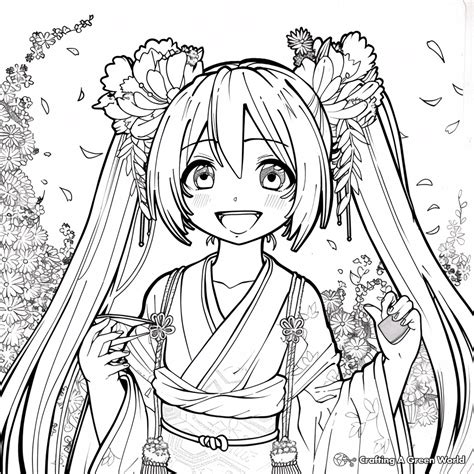 Hatsune Miku Coloring Pages Free And Printable