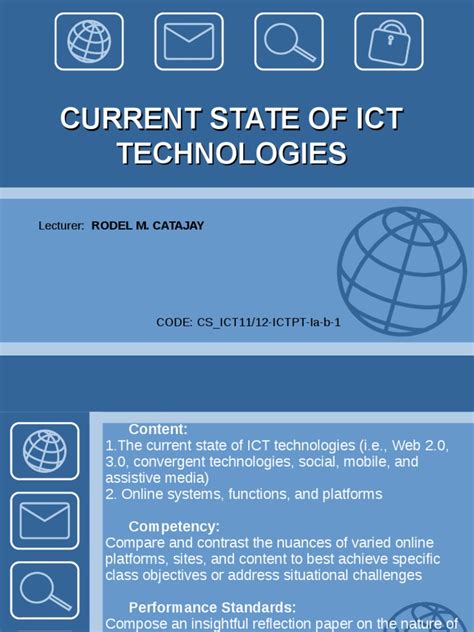 Status Of Ict Pdf Technological Convergence Smartphone