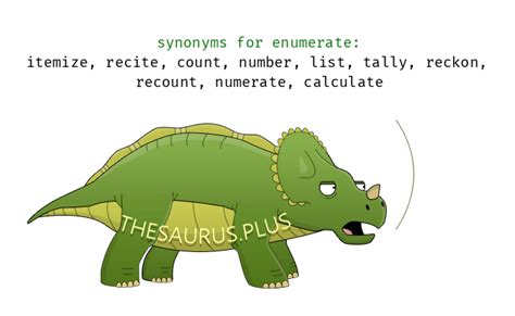more 940 enumerate synonyms similar words for enumerate