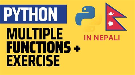 Multiple Functions In Python Exercise 60 Days Of Python Youtube