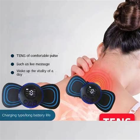 전기 목 마사지 충전식 마사지기 Ems 경추 마사지 패치 근육 통증 완화 Aliexpress