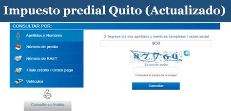 Impuesto Predial En Quito Actualizado SRI Ecuador 2025