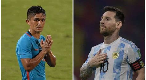 Football Indias Sunil Chhetri Says No Comparisons With Lionel Messi