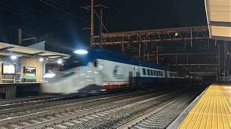Hd Amtrak Acela Ii Testing At Princeton Junction Youtube