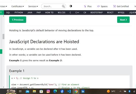 Learned Hoisting In Javascript With Giaic Nihal Naveed Posted On The Topic Linkedin