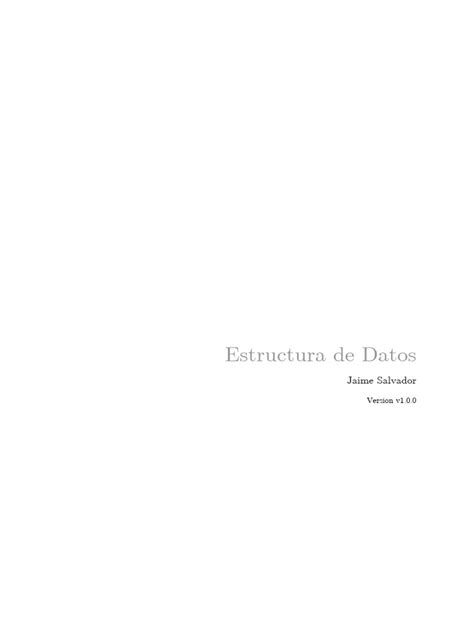 Estructura Datos Docv2 Pdf Constructor Programación Orientada A