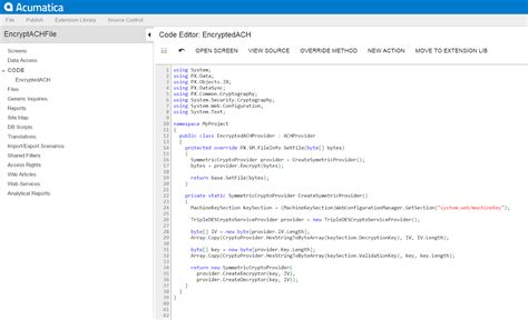 Encrypted Batch Payment File Ach Giro Acumatica Developers Blog