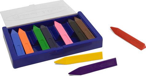 10 Jumbo Triangular Crayons Toy Sense
