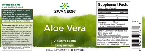 Aloe Vera Swanson Health Products Europe