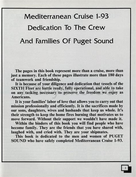 Uss Puget Sound Ad 38 Mediterranean Cruise Book 1992 93 Introduction