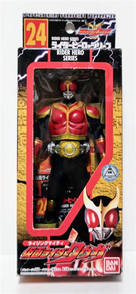 【未使用】新品即決 ライダーヒーローシリーズ24 仮面ライダークウガ ライジングマイティ ソフビ トライアクセラー付 バンダイ 2000年