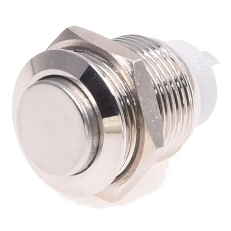 2A 3V 250V Push Button Push Button Switch 16 Mm Nickel Plated Brass Switch In Switches From