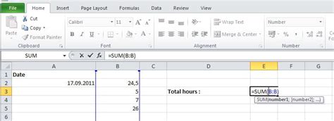 lapskaus it adding up all values in a column in excel
