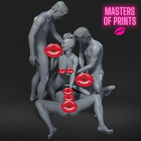 D Printable FOURSOME NSFW EROTIC MINIATURE MM SCALE By Master