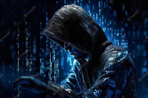 Premium Photo Hacker Cracking A Digital Password Shrouded In Darkness