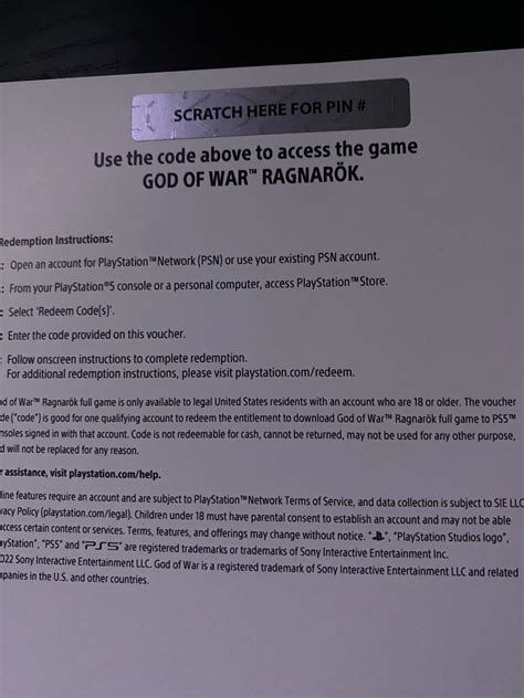Ps5 Code For Sale R Godofwarragnarok
