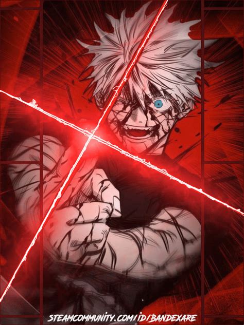 Gojo Satoru Reversal Red Steam Artwork By Bandexart On Deviantart