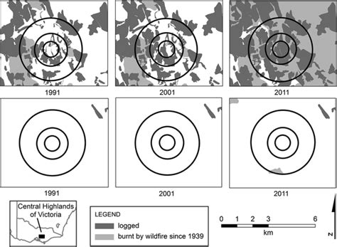 Spatio Temporal Patterns Of Disturbance In Two Sample Landscapes Over Download Scientific